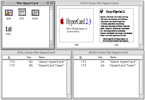 Changer l’About Box d’une pile HyperCard – Les trésors de l'Aventure Apple