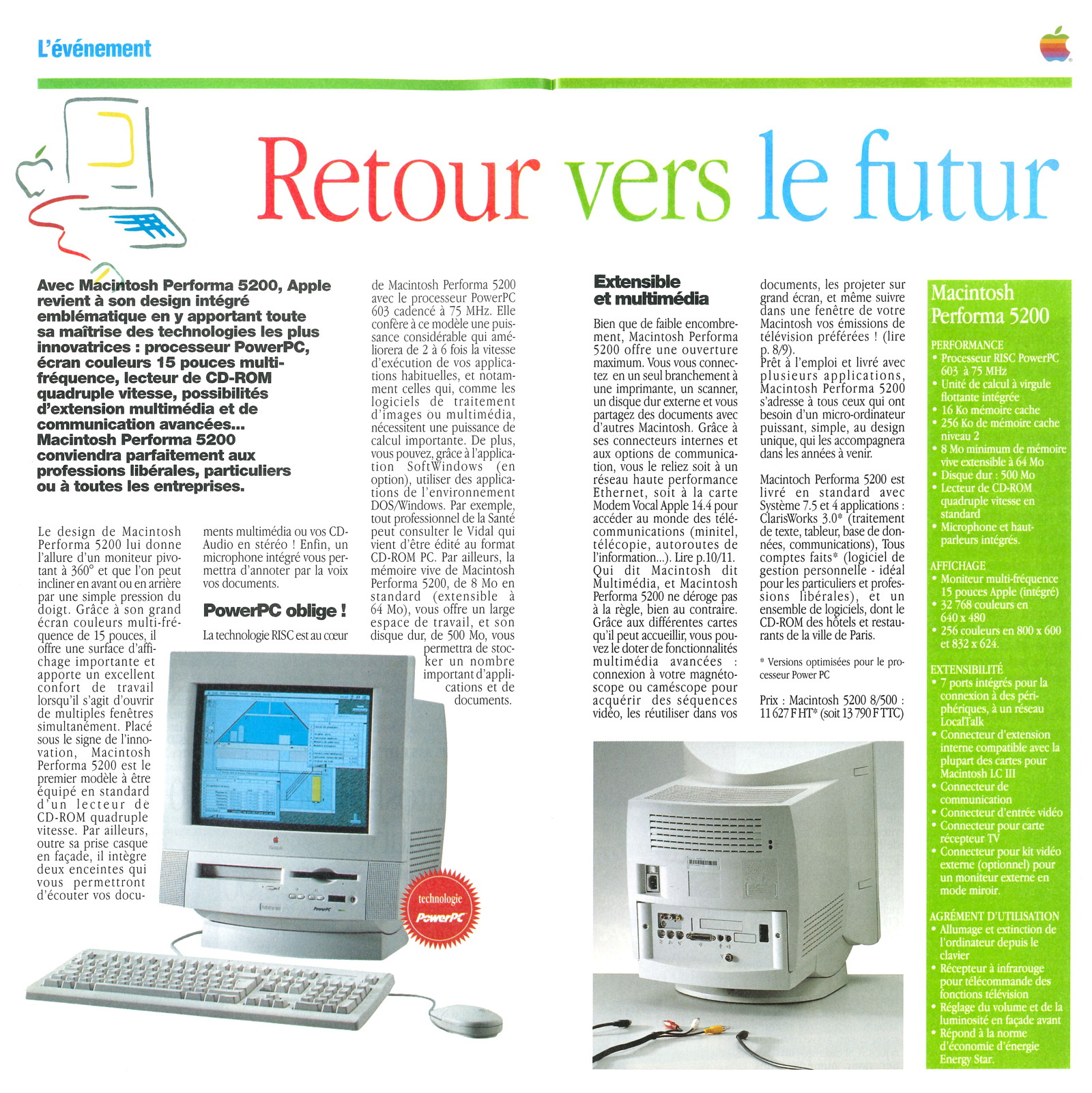 Performa 5200 : retour vers le futur – Les trésors de l'Aventure Apple