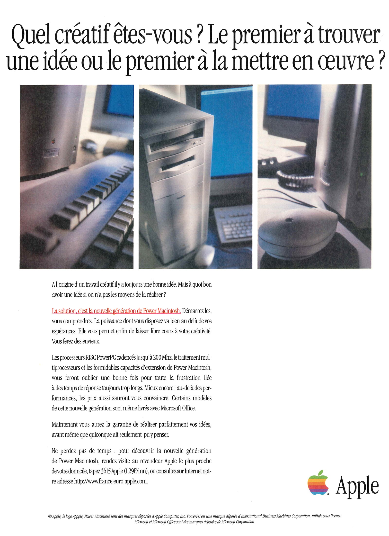 Publicité : quel créatif êtes-vous ? – Les trésors de l'Aventure Apple