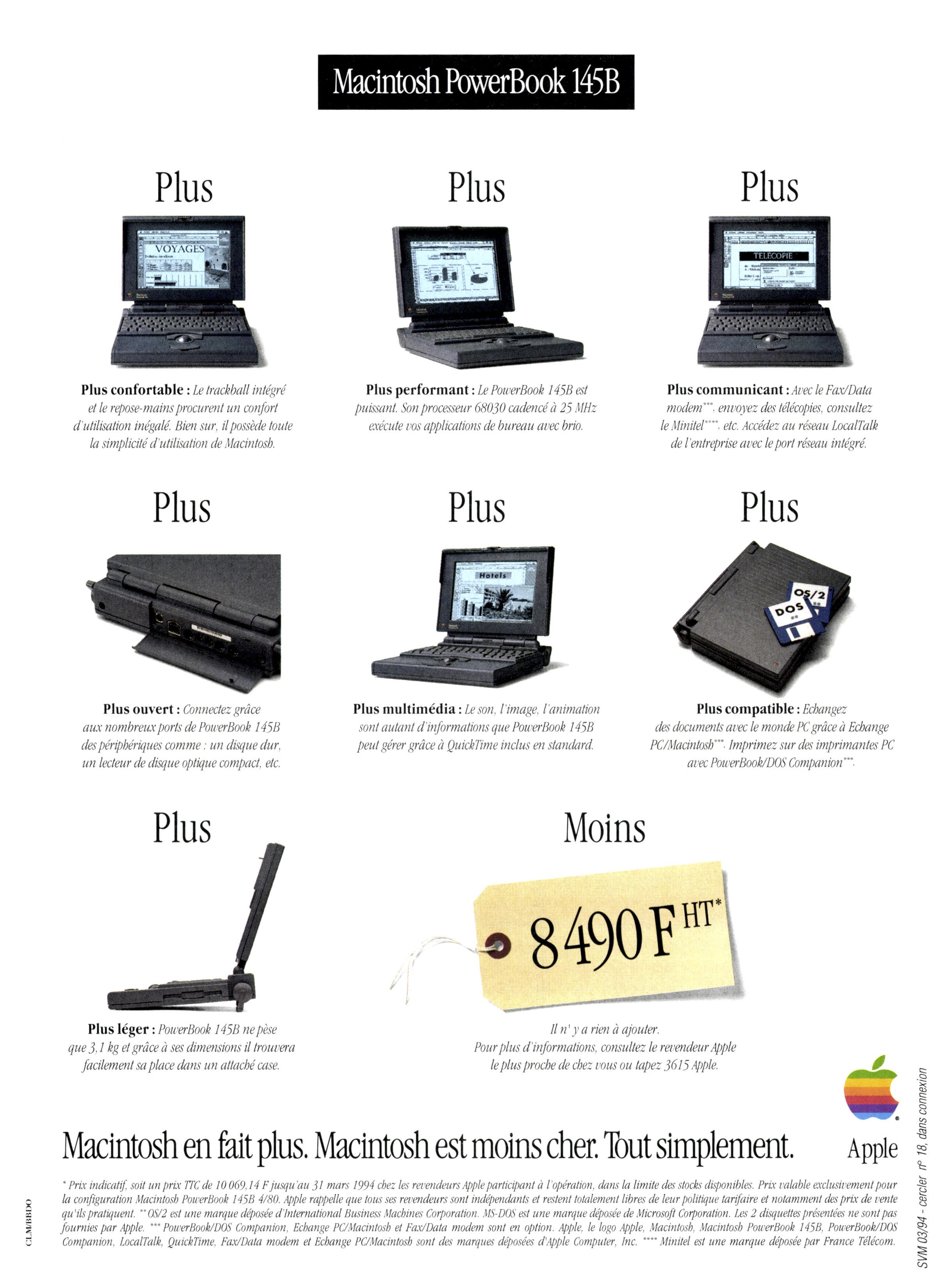 Publicité : le PowerBook 145B, plus plus plus ! – Les trésors de l ...